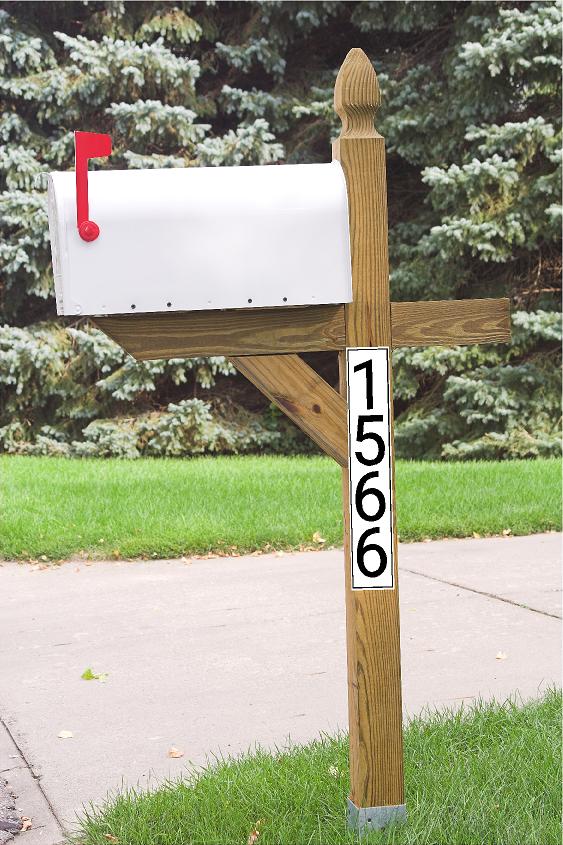 CUSTOM 102 Vertical Address signs 3.5"x20", 4" high numbers – Work ...