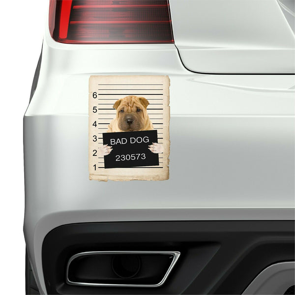 Chinese Shar-pei Mugshot Bad Dog Fridge refrigerator Car Magnet – Work ...