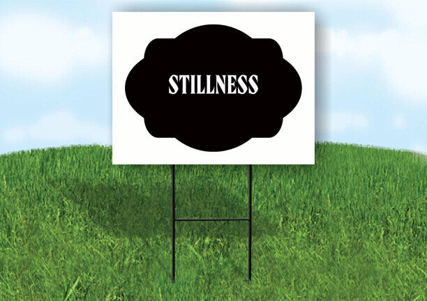 STILLNESS BLACK TAG HOUSE SIGN – Work House signs