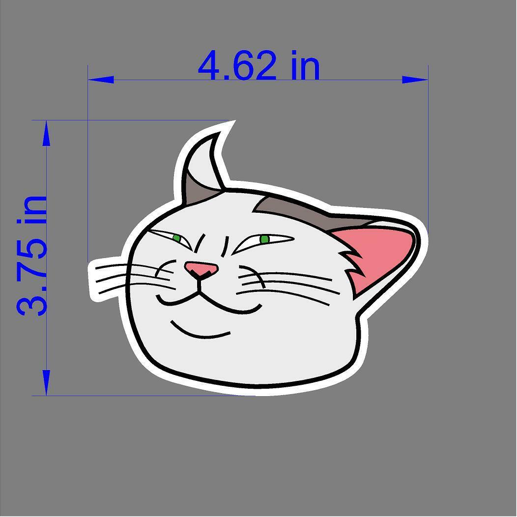 Smudge the Cat Meme MAGNET Magnetic Bumper Sticker Offended Funny Conf ...