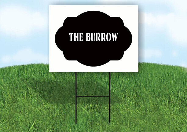THE BURROW BLACK TAG HOUSE SIGN – Work House signs