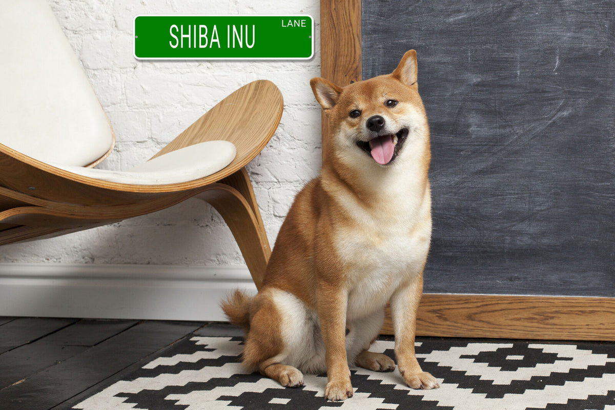 SHIBA INU LANE 24"x6 ALUM COMPOSITE SIGN – Work House signs