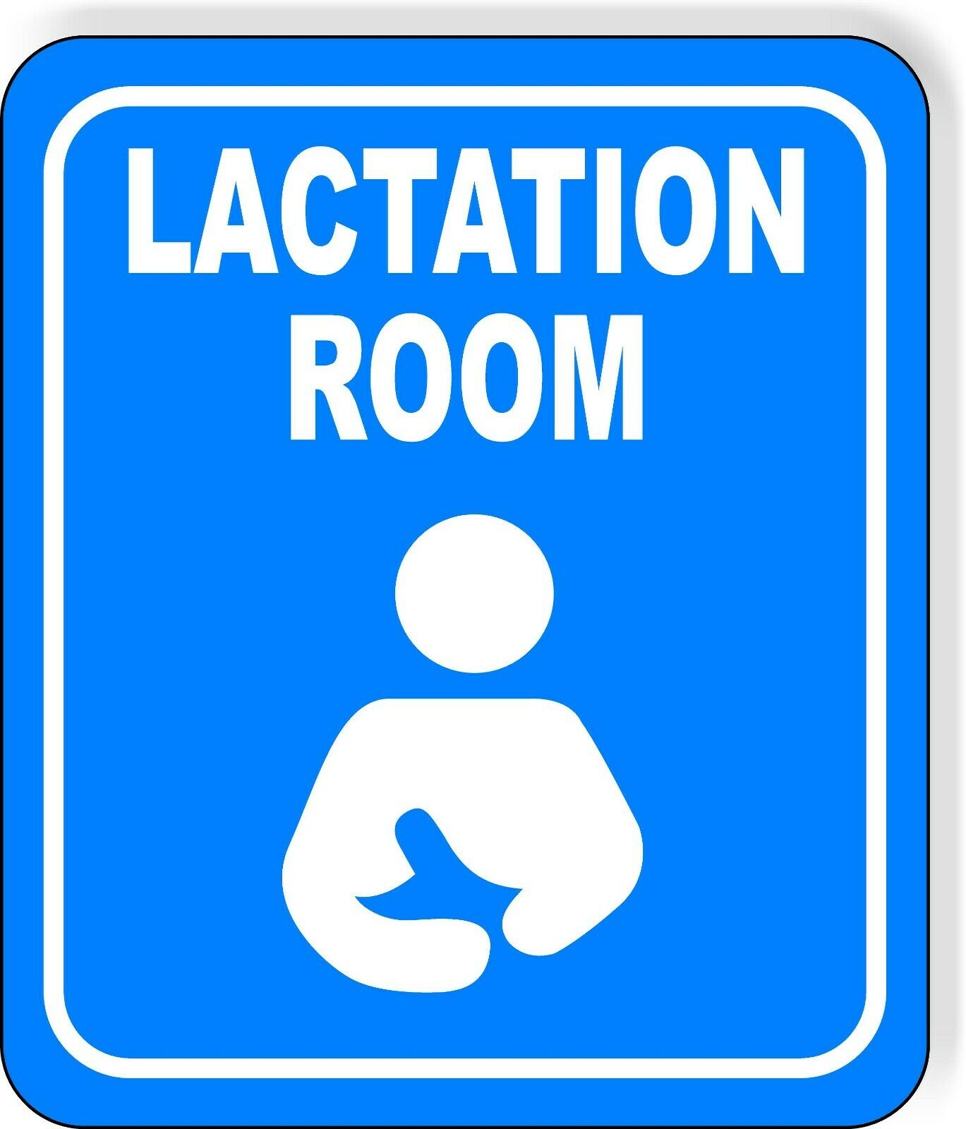 LACTATION ROOM WHITE Metal Aluminum composite sign – Work House signs
