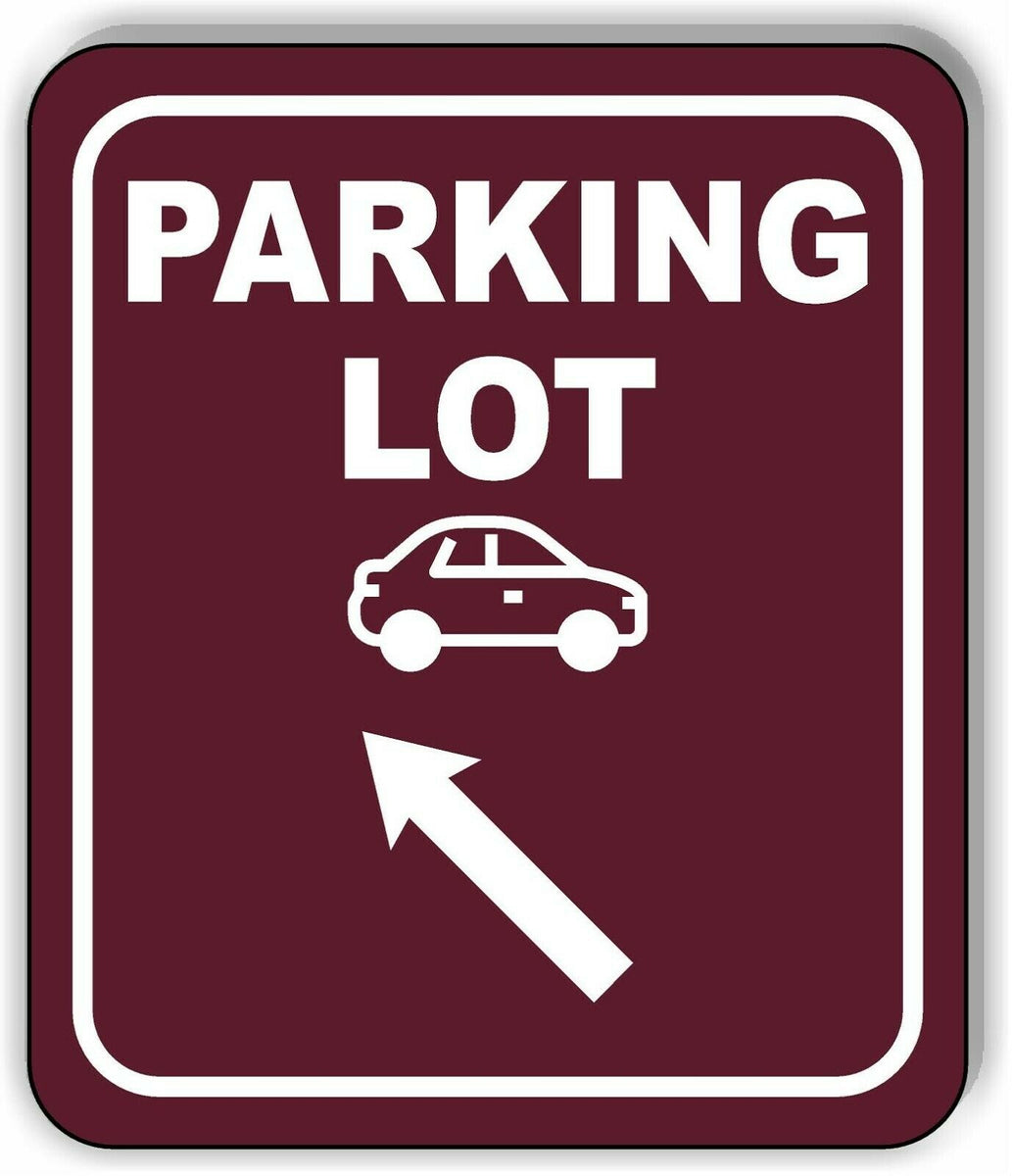 PARKING LOT DIRECTIONAL ARROW TRAIL 8 Variations Metal Aluminum compos ...