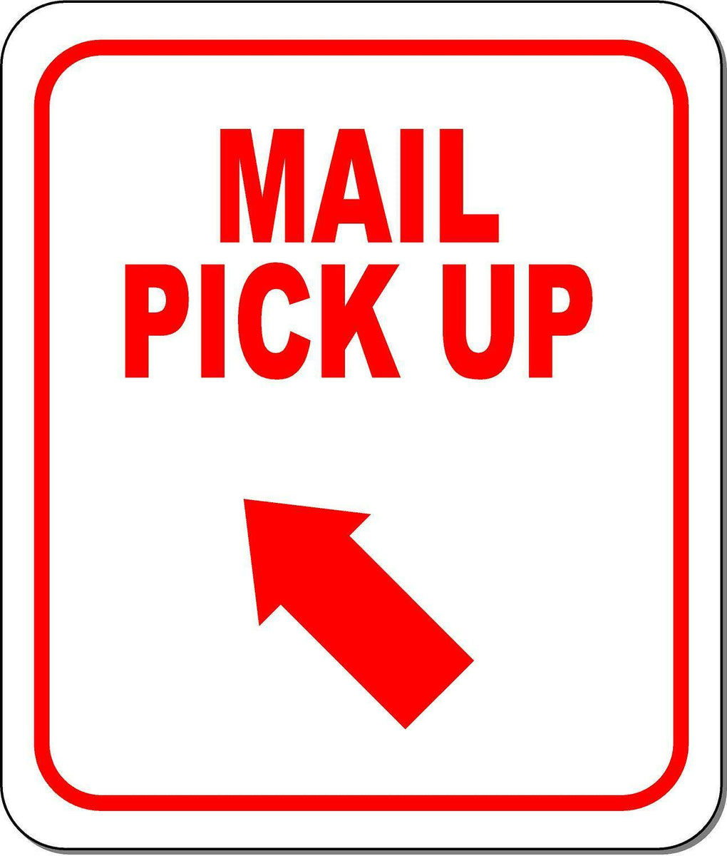MAIL PICK UP RED 8 Arrow Variations Metal Aluminum composite sign ...